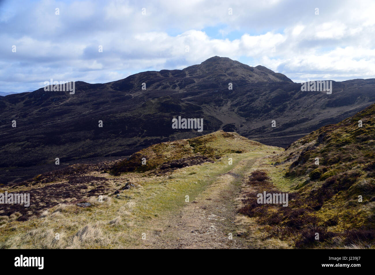 The Scottish Mountain Corbett Farragon Hill from near the Foss Barytes ...