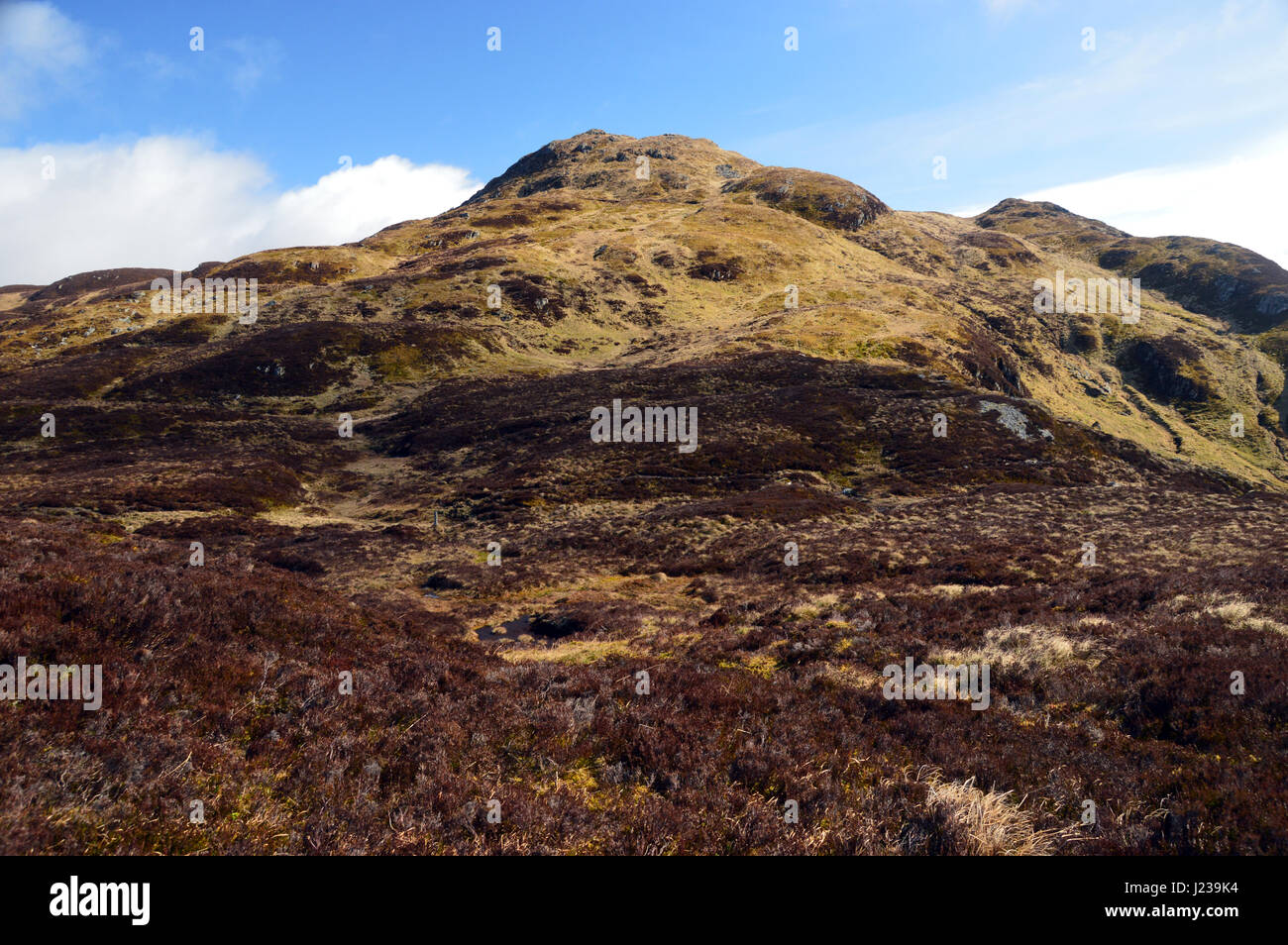 The Scottish Mountain Corbett Farragon Hill from near the Foss Barytes ...