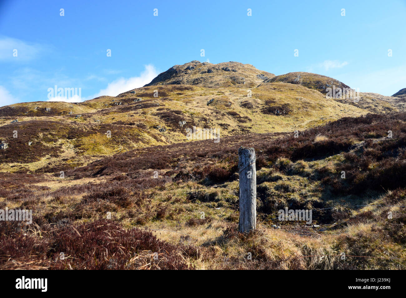 The Scottish Mountain Corbett Farragon Hill from near the Foss Barytes ...