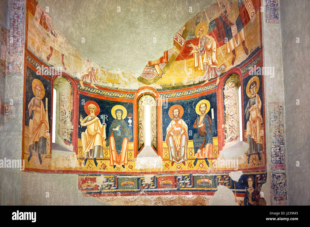 The Romanesque Apse of Bugal. Late XI - XII century, fresco ...