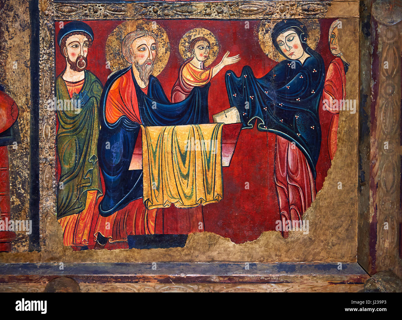 Detail from the twelfth century Romanesque Altar Front of Avia ...