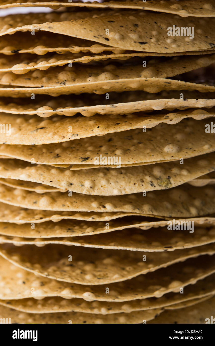 Indian snacks, deep fried crackers or papad. Mung dal and urad dal ...