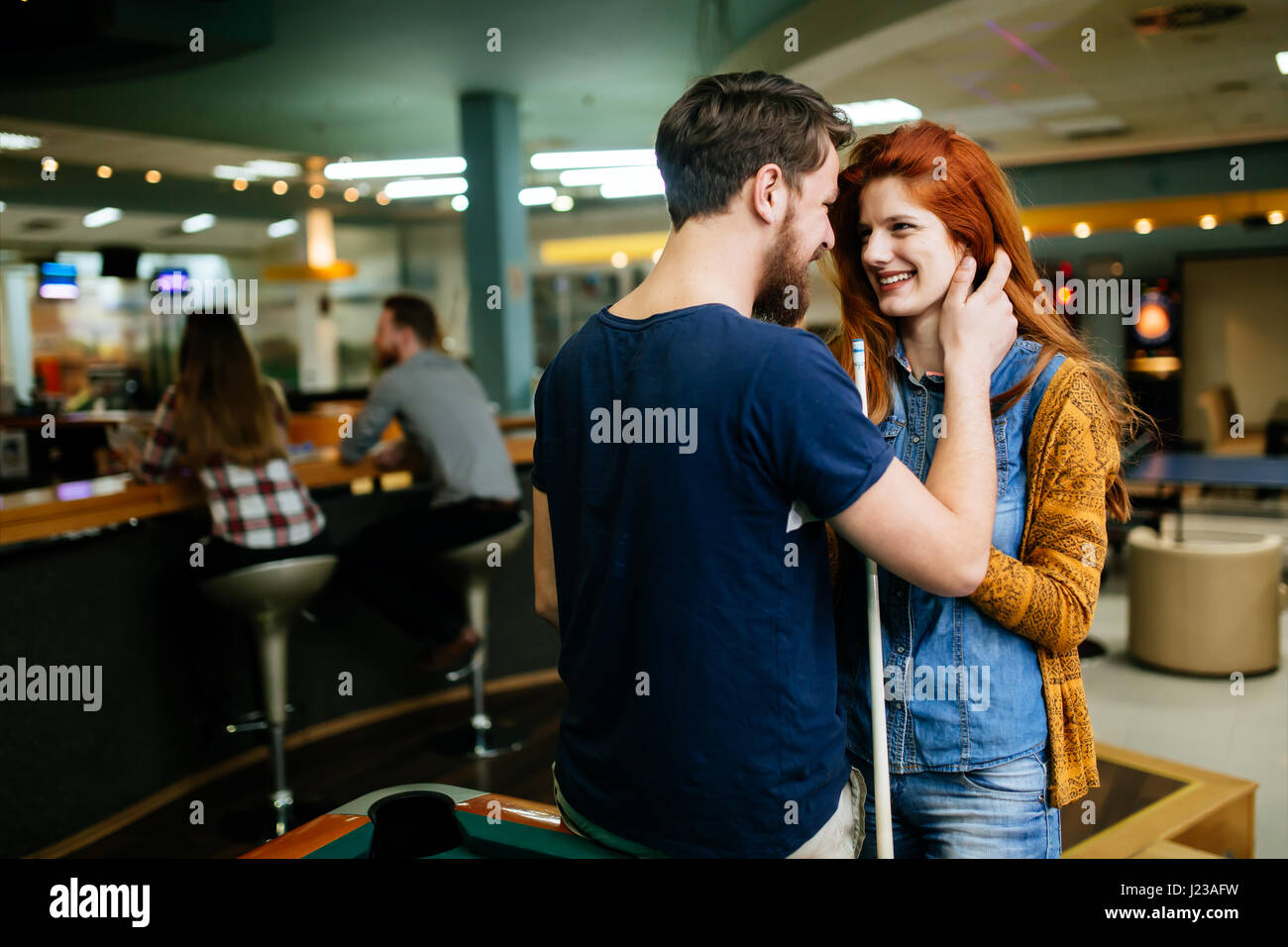 Two men hugging pub hi-res stock photography and images - Alamy
