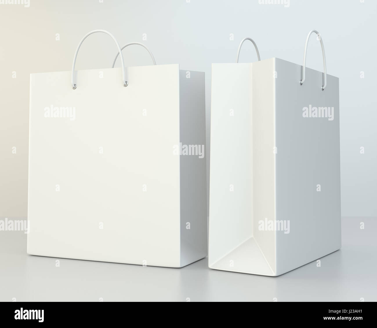 blank shopping paper bags template set Stock Photo - Alamy