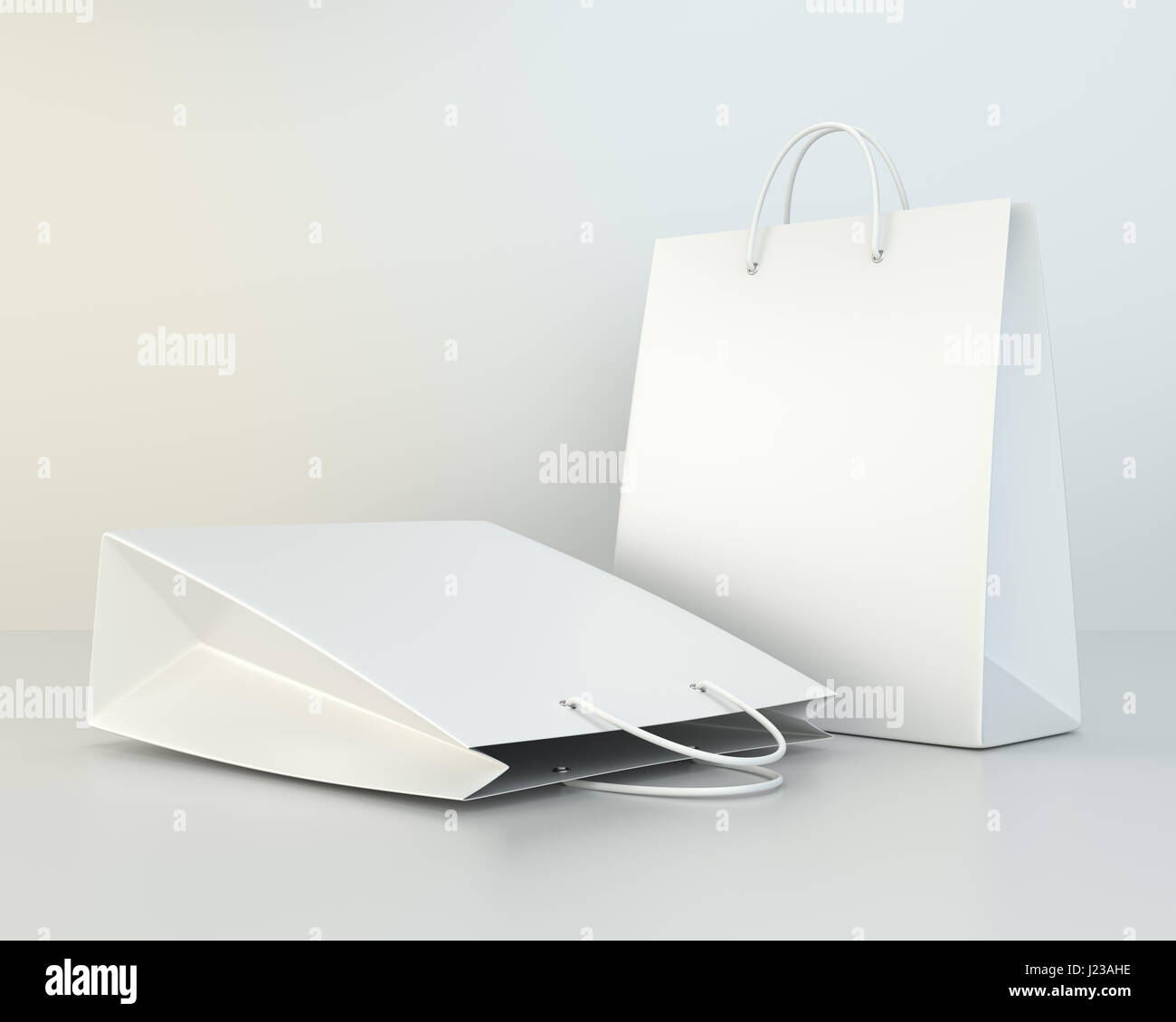 Paper bag template set blank white hi-res stock photography and images ...