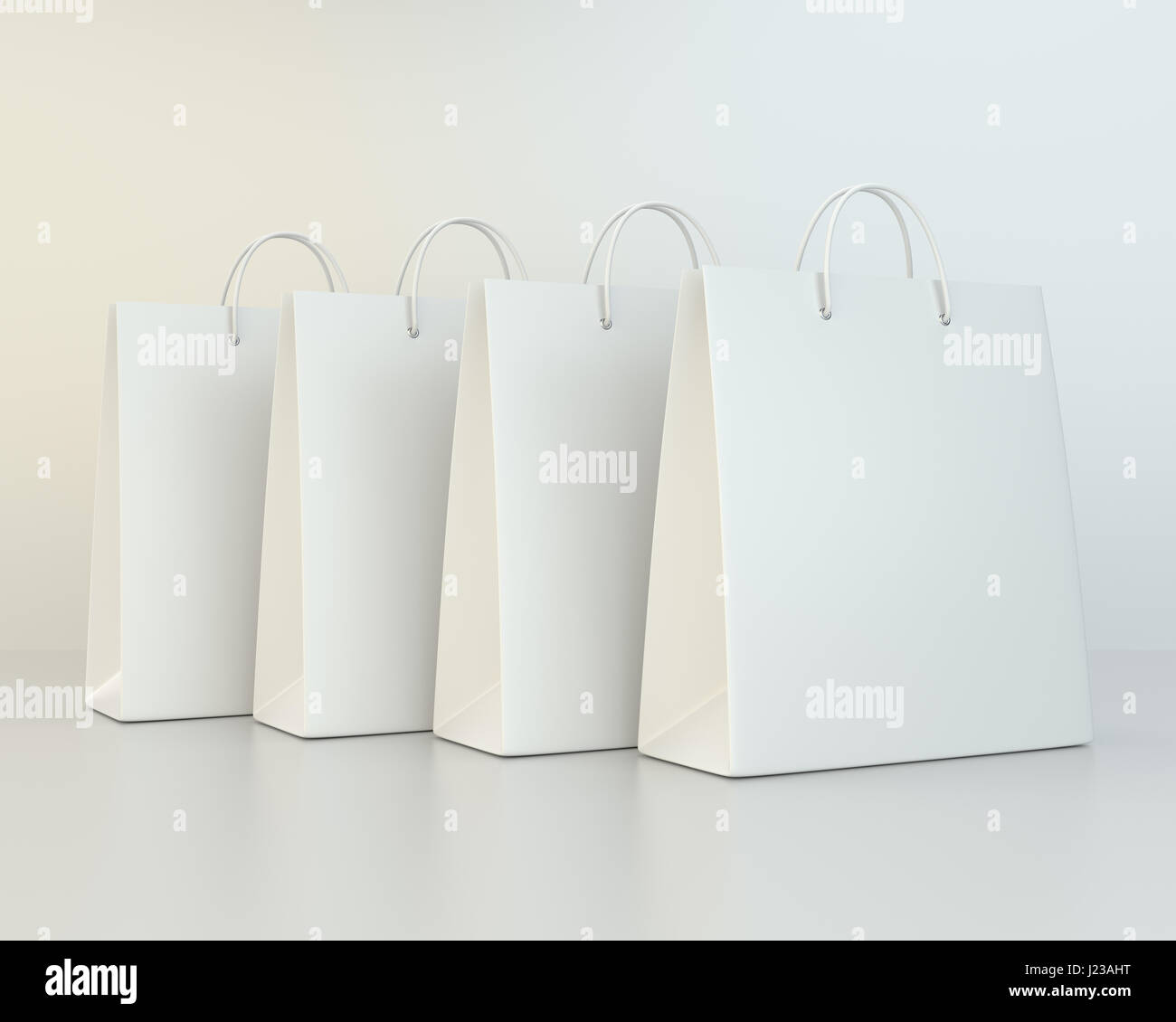 blank shopping paper bags template set Stock Photo - Alamy