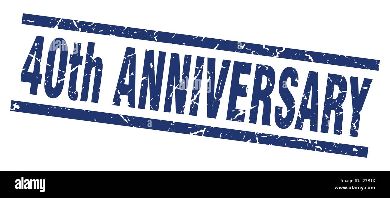 40th anniversary blue label hi-res stock photography and images - Alamy