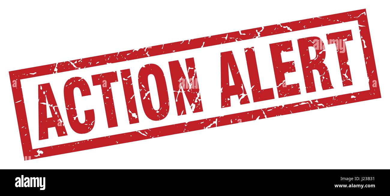 Action alert rubber stamp hi-res stock photography and images - Alamy
