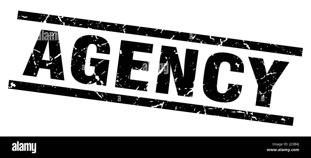 square grunge black agency stamp Stock Vector Image & Art - Alamy