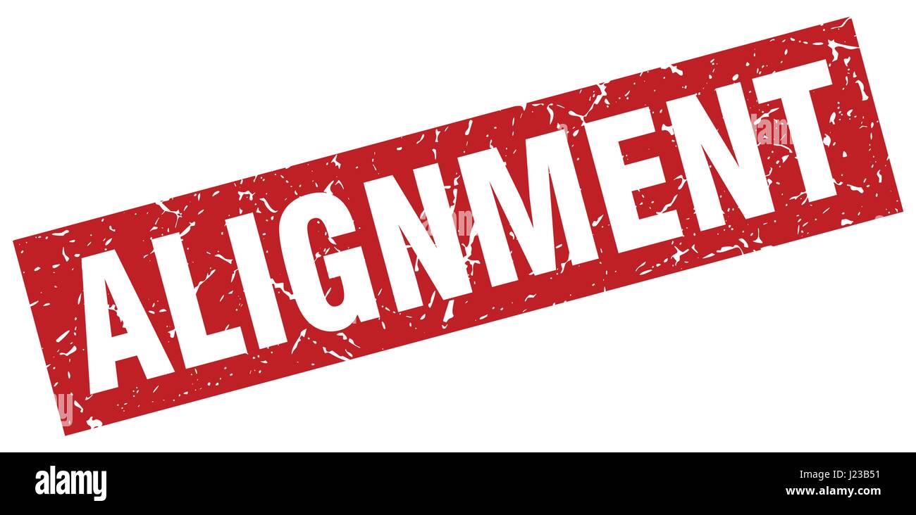 square grunge red alignment stamp Stock Vector Image & Art - Alamy