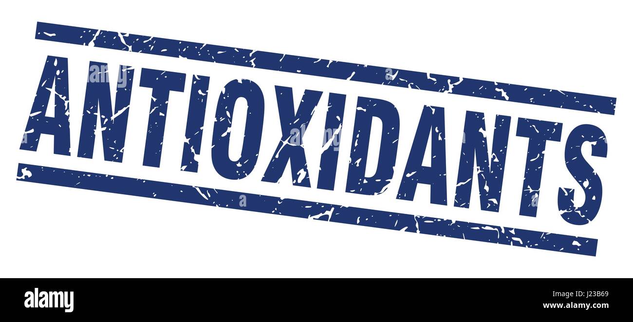 square grunge blue antioxidants stamp Stock Vector Image & Art - Alamy
