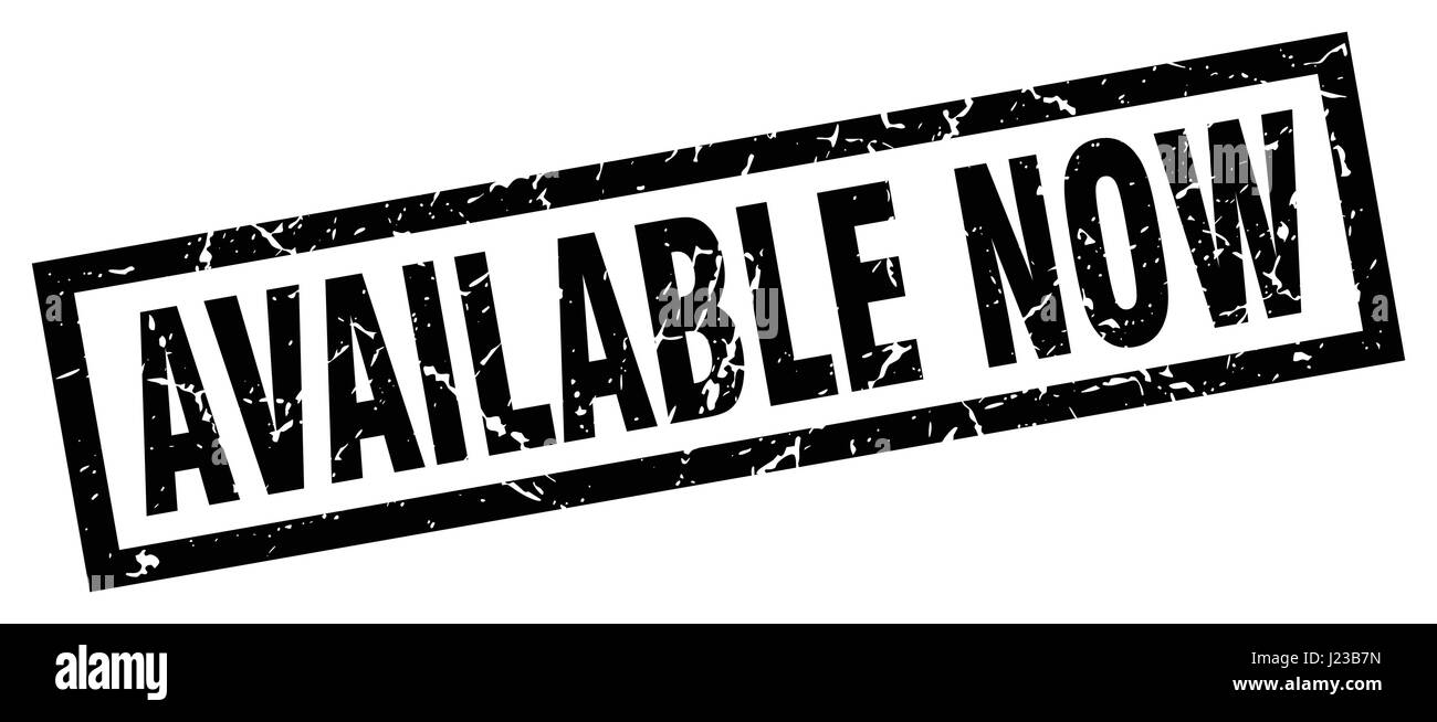 square grunge black available now stamp Stock Vector Image & Art - Alamy