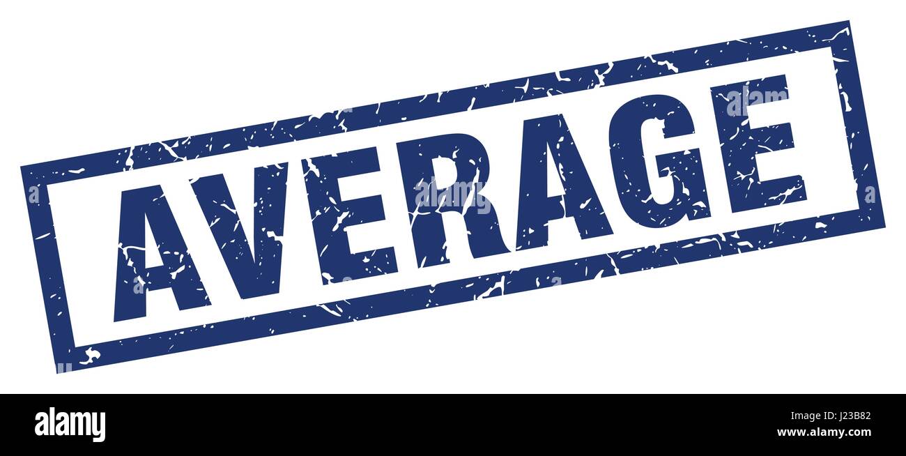 square grunge blue average stamp Stock Vector Image & Art - Alamy