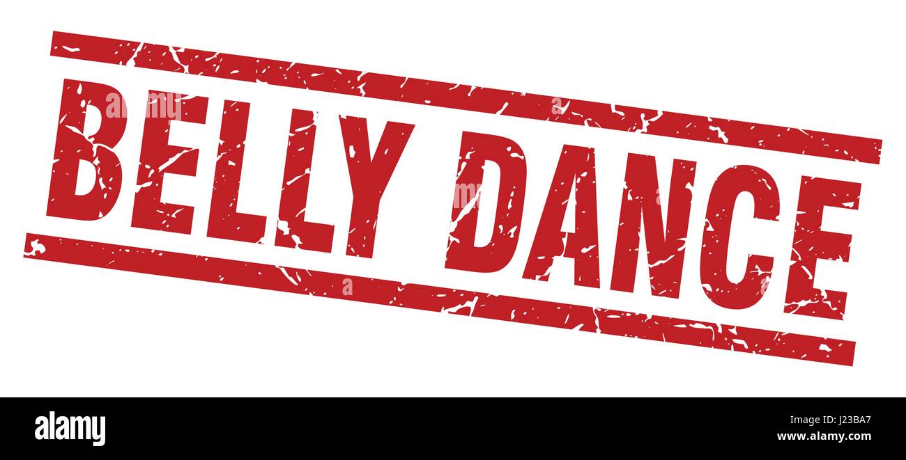 square grunge red belly dance stamp Stock Vector Image & Art - Alamy