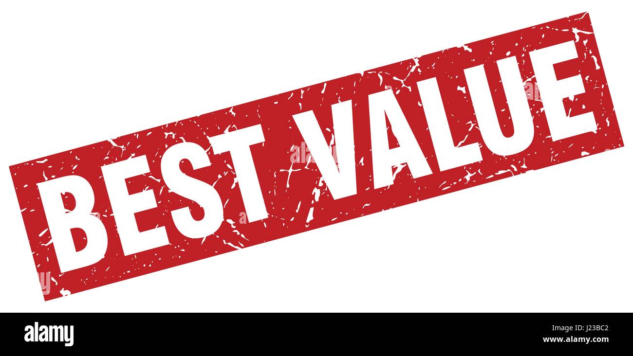 square grunge red best value stamp Stock Vector Image & Art - Alamy