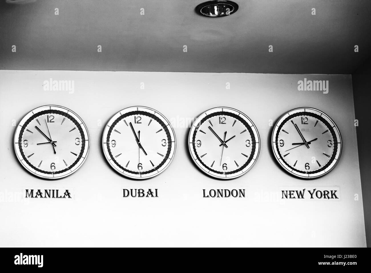 in-philipphines--different-watch-with-worldwide-timezone-stock