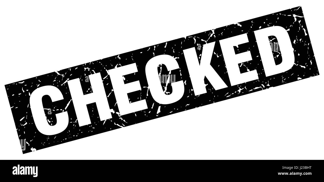 square grunge black checked stamp Stock Vector Image & Art - Alamy