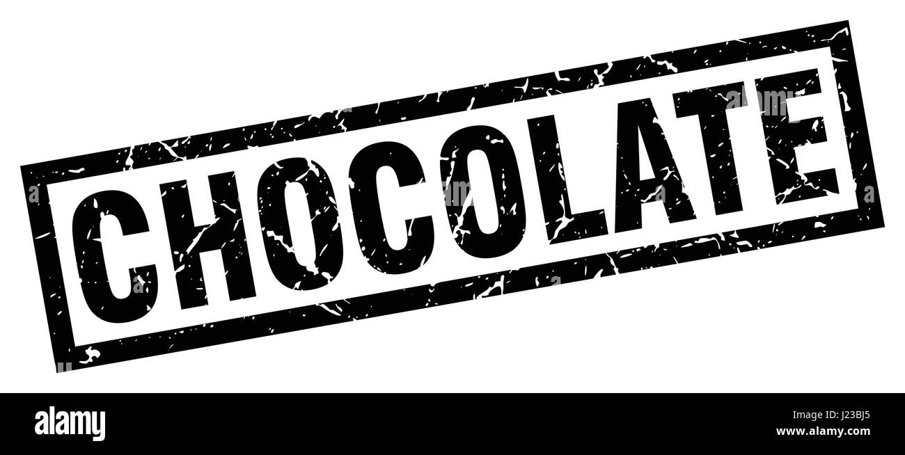 square grunge black chocolate stamp Stock Vector Image & Art - Alamy