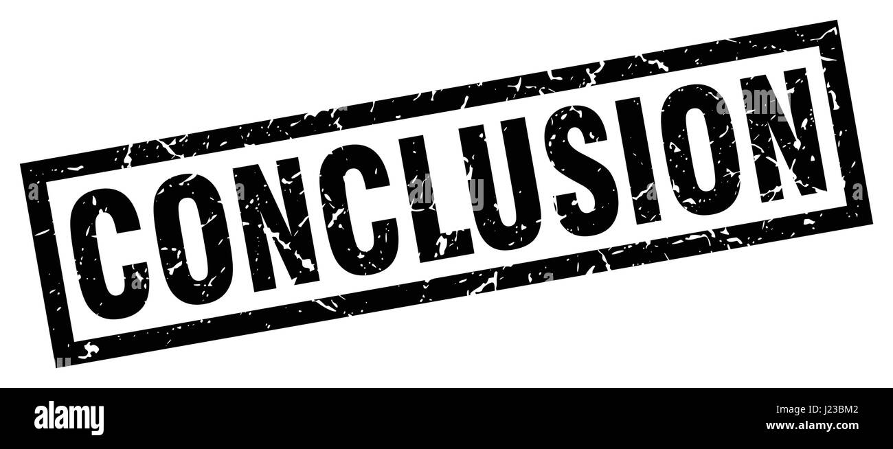 Conclusion stamp square grunge hi-res stock photography and images - Alamy