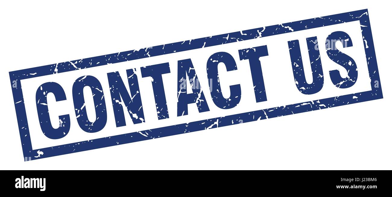 square grunge blue contact us stamp Stock Vector Image & Art - Alamy