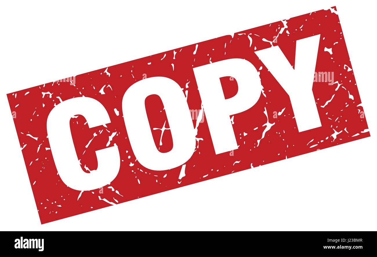 square grunge red copy stamp Stock Vector Image & Art - Alamy