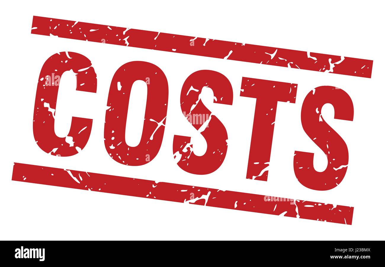 square grunge red costs stamp Stock Vector Image & Art - Alamy