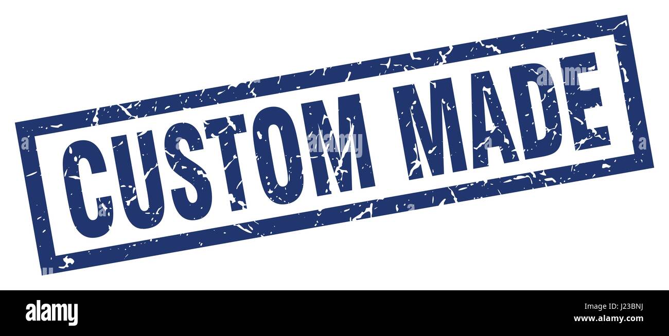 square grunge blue custom made stamp Stock Vector Image & Art - Alamy