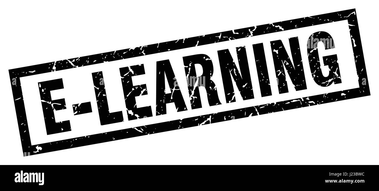 Learning square stamp grunge Cut Out Stock Images & Pictures - Alamy