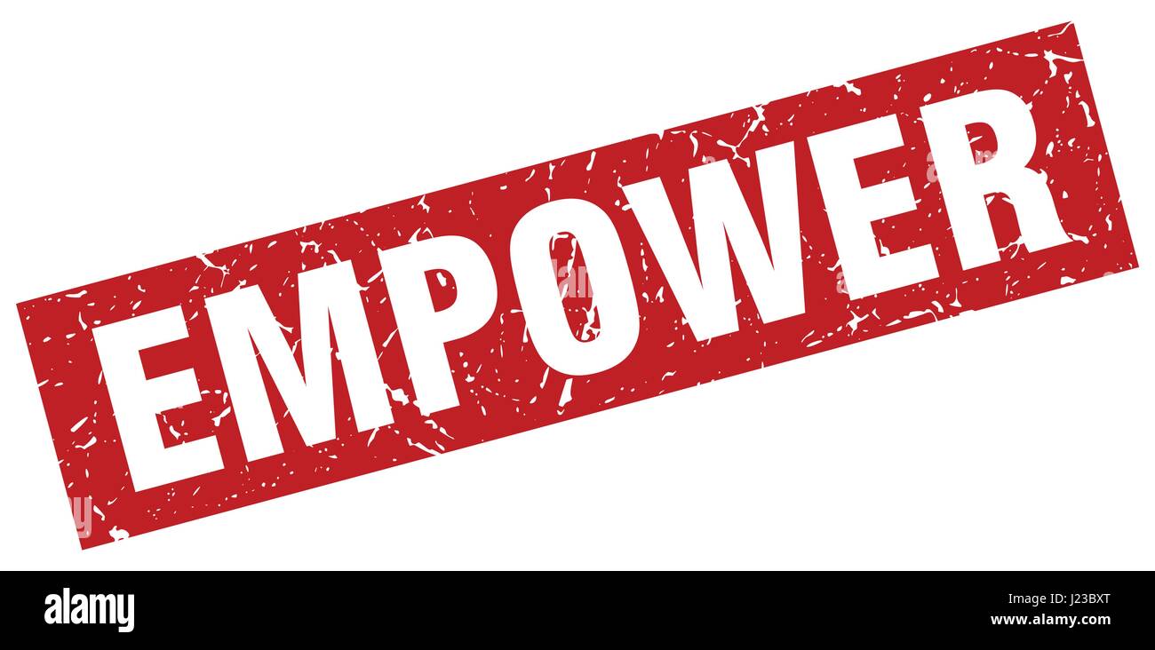 square grunge red empower stamp Stock Vector Image & Art - Alamy
