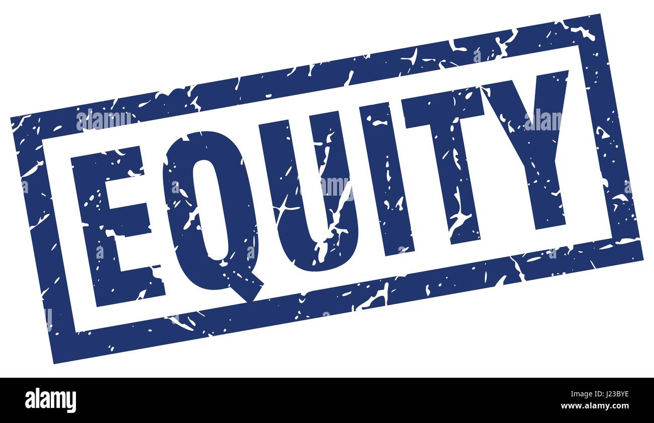 square grunge blue equity stamp Stock Vector Image & Art - Alamy