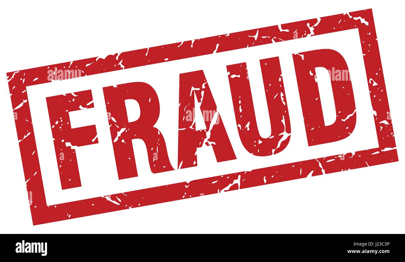 Fraud red square vintage Stock Vector Images - Alamy