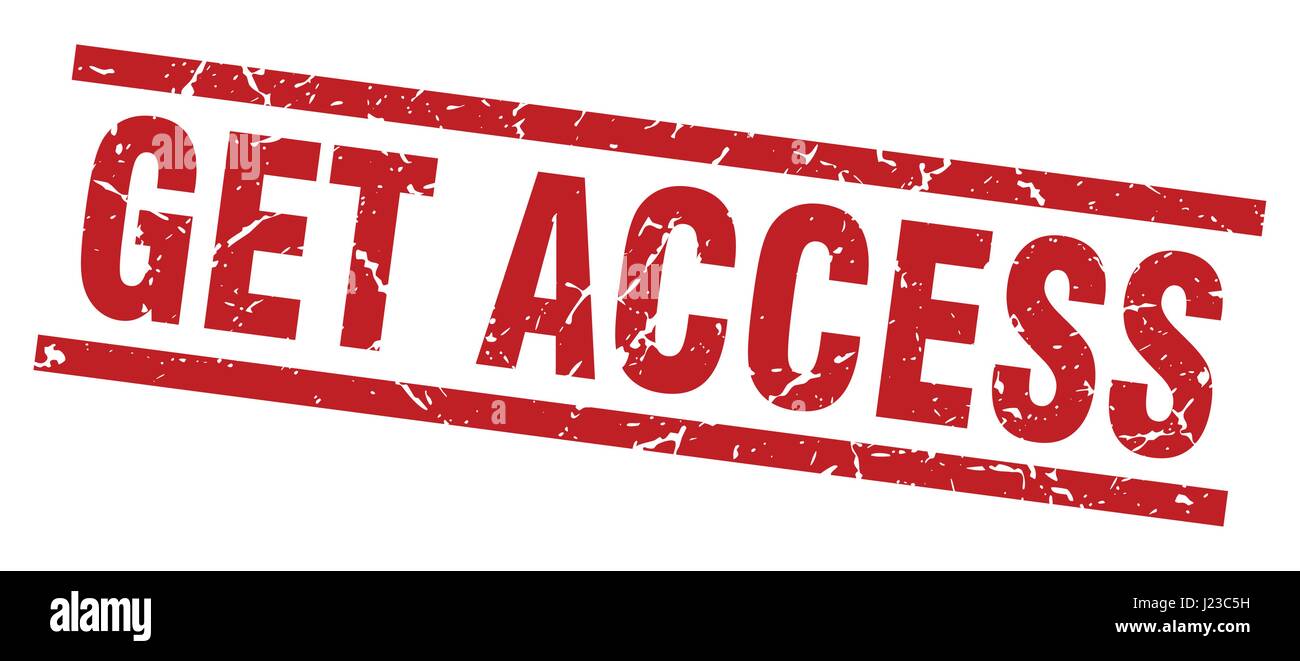 square grunge red get access stamp Stock Vector Image & Art - Alamy