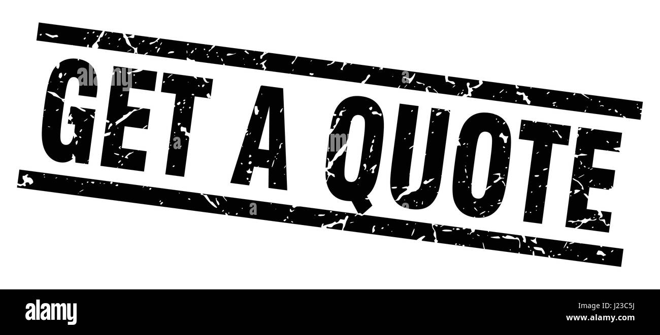 square grunge black get a quote stamp Stock Vector Image & Art - Alamy