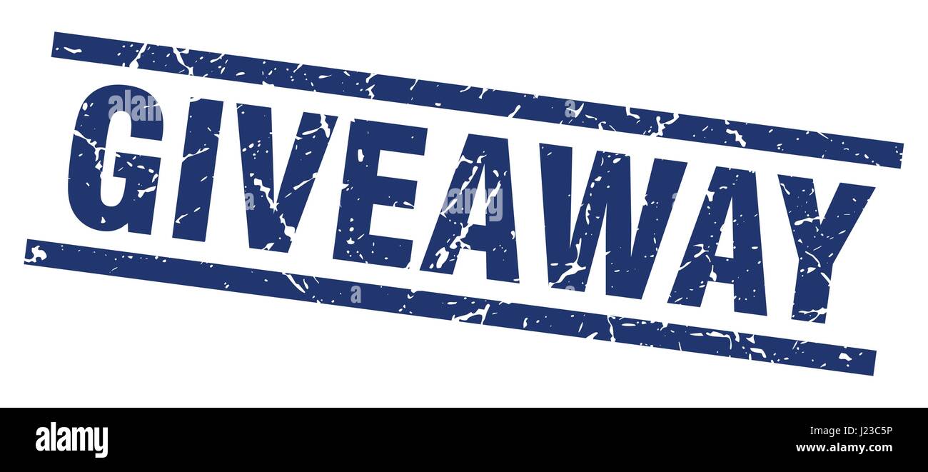 square grunge blue giveaway stamp Stock Vector Image & Art - Alamy