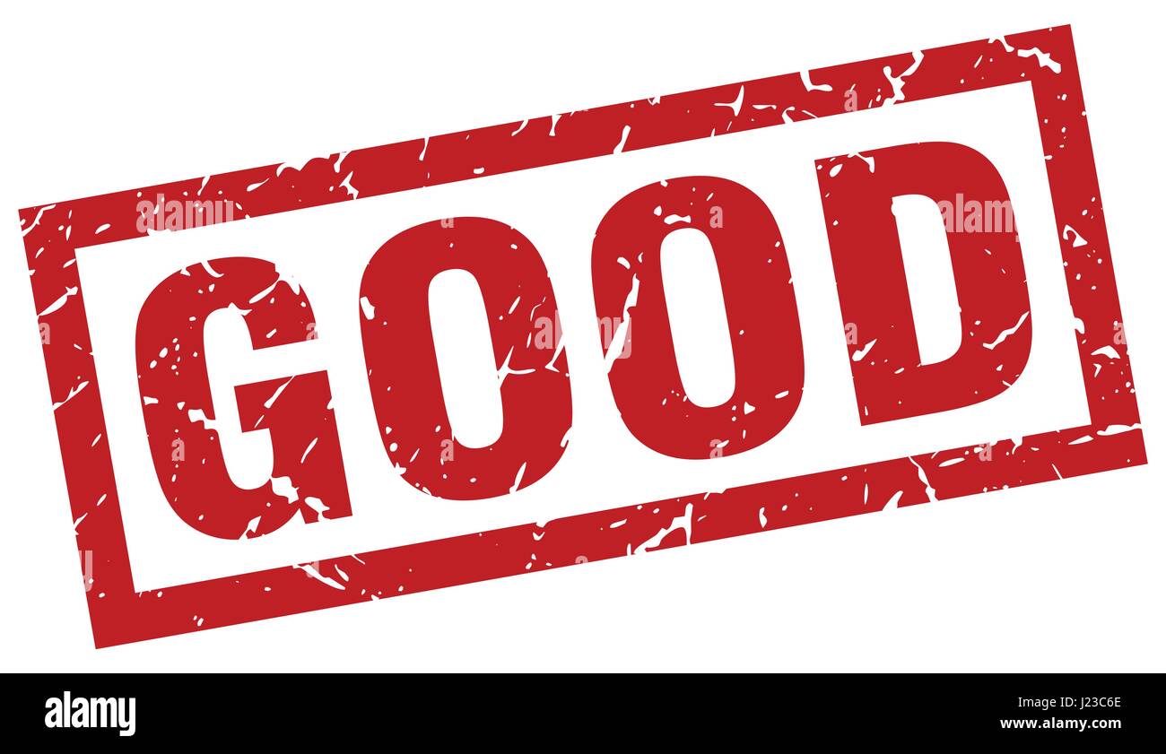 square grunge red good stamp Stock Vector Image & Art - Alamy