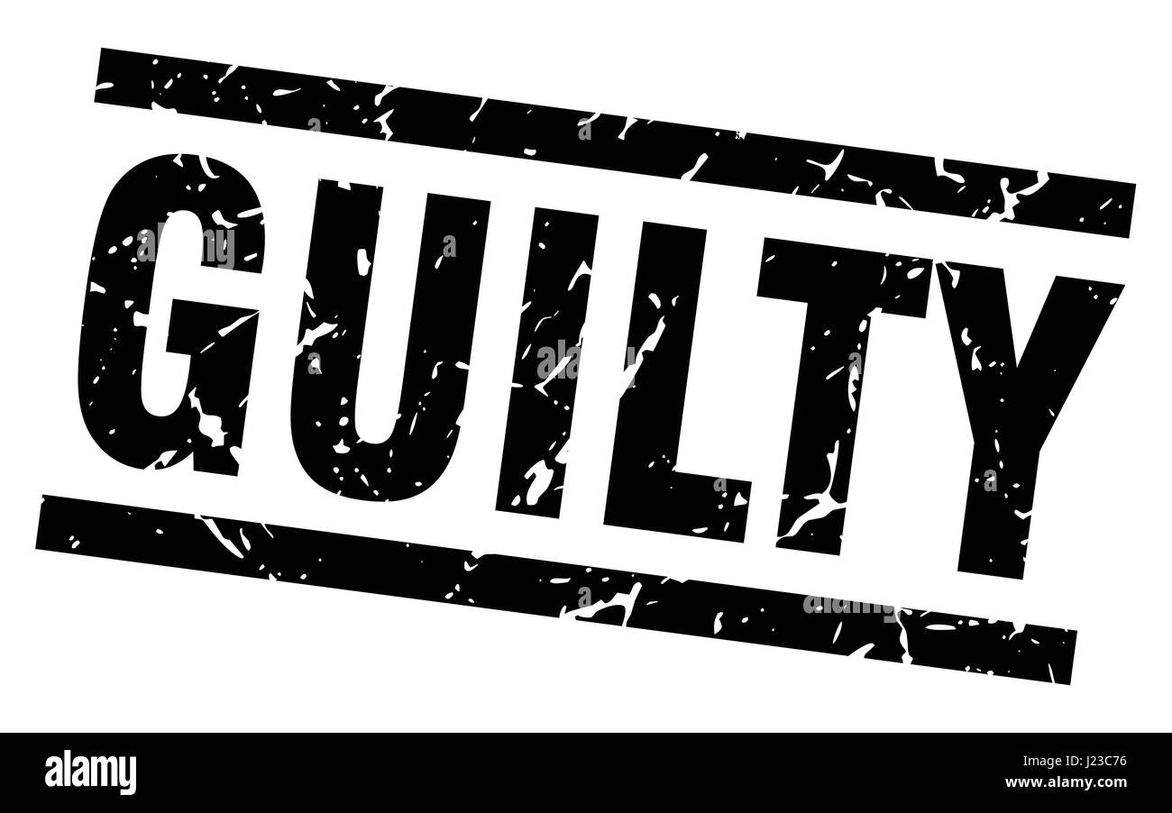 Guilty stamp Black and White Stock Photos & Images - Alamy