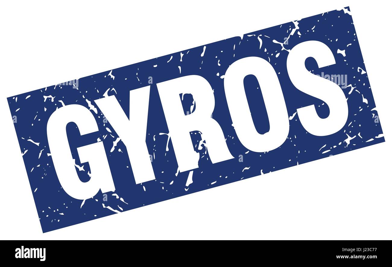 square grunge blue gyros stamp Stock Vector Image & Art - Alamy