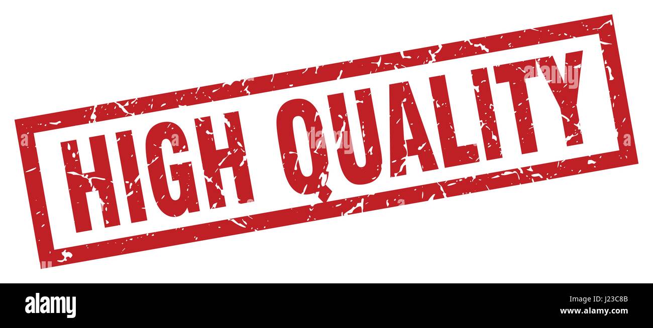 square grunge red high quality stamp Stock Vector Image & Art - Alamy