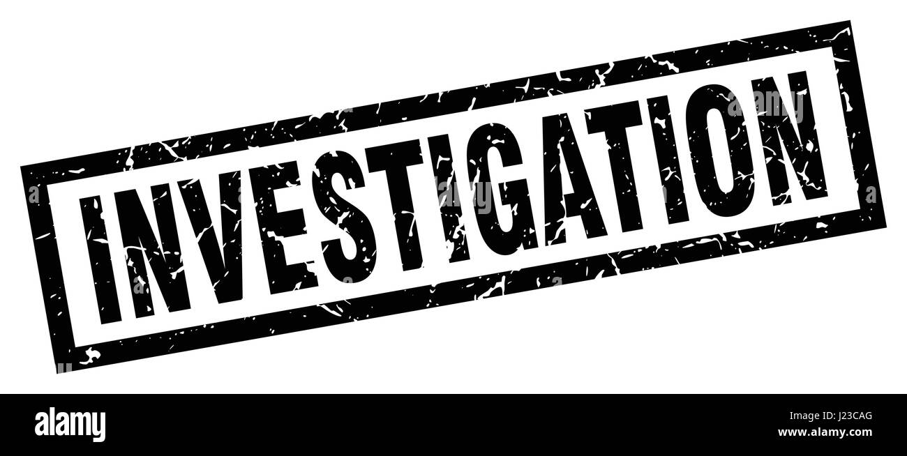 square grunge black investigation stamp Stock Vector Image & Art - Alamy