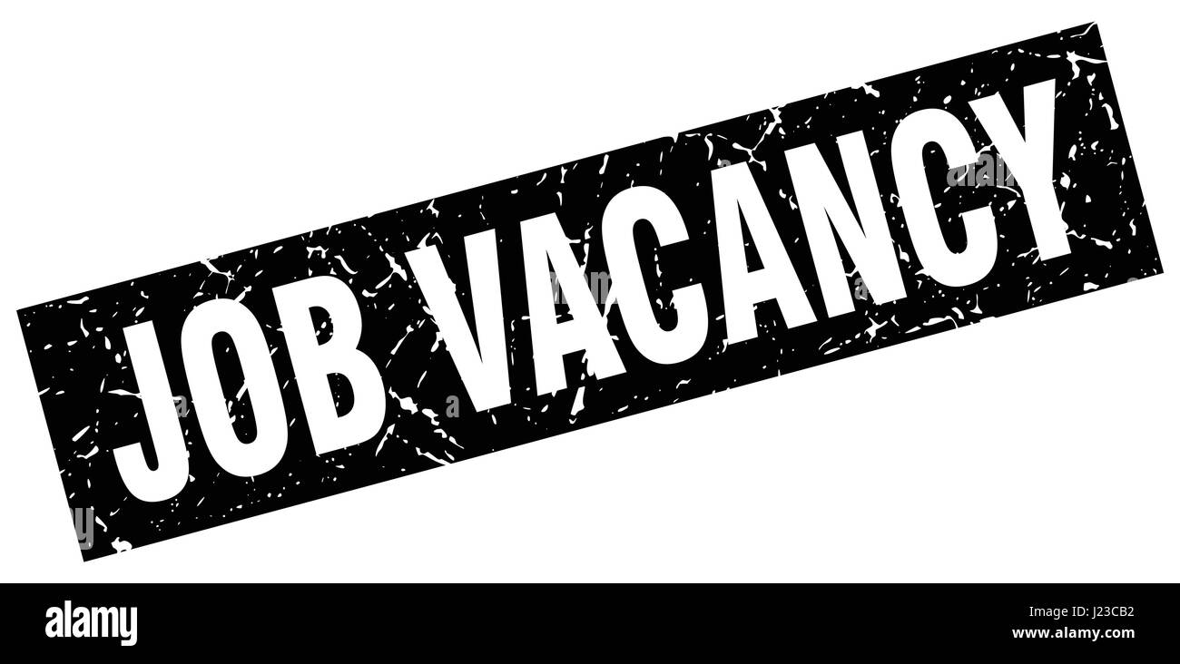 square grunge black job vacancy stamp Stock Vector Image & Art - Alamy