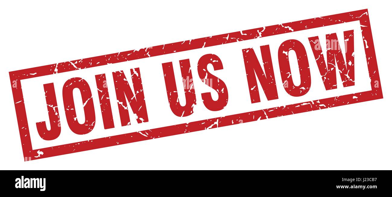 Join us sticker square hi-res stock photography and images - Alamy