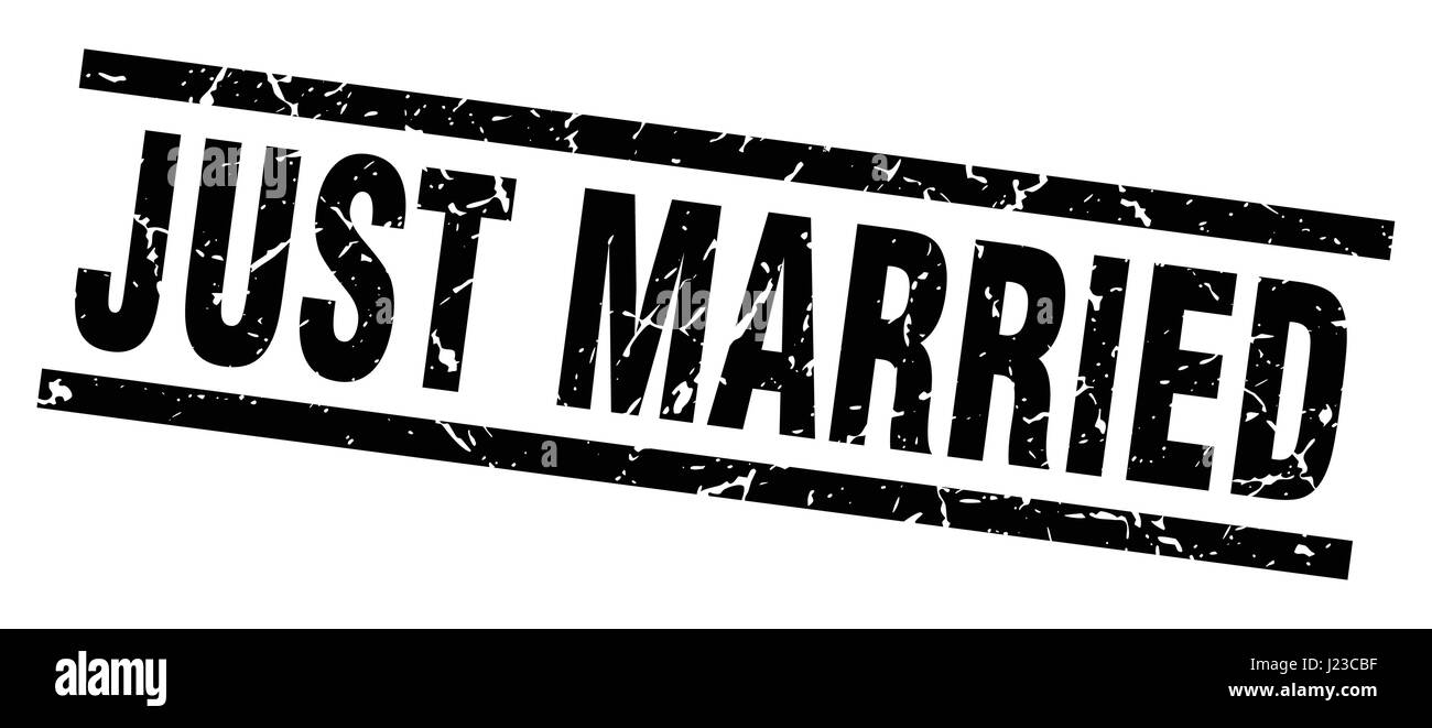 Married sign grunge black hi-res stock photography and images - Alamy
