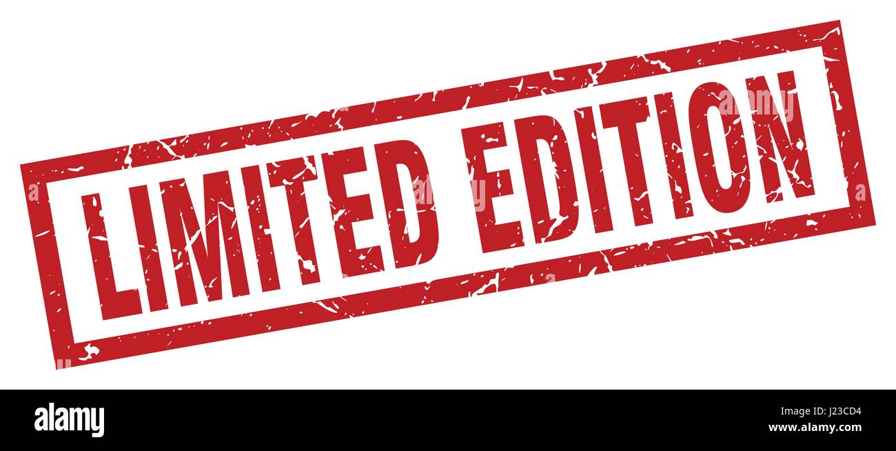 square grunge red limited edition stamp Stock Vector Image & Art - Alamy