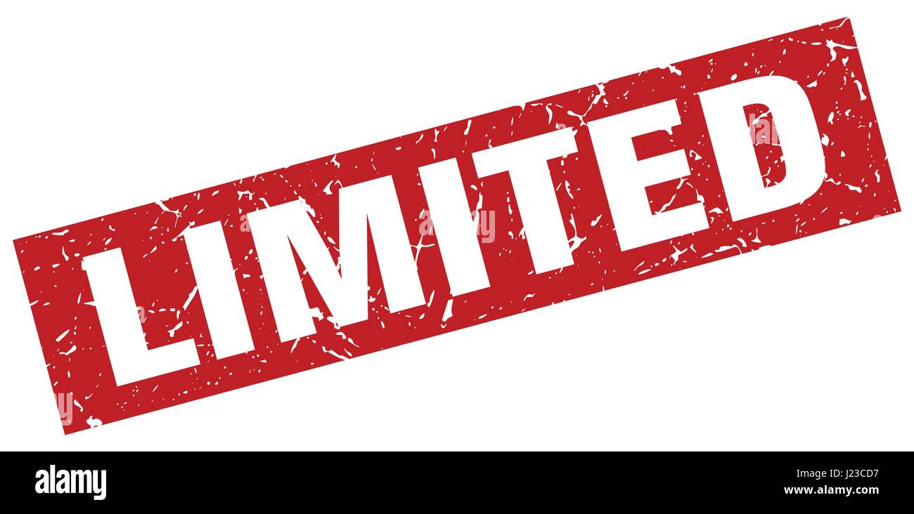 square grunge red limited stamp Stock Vector Image & Art - Alamy