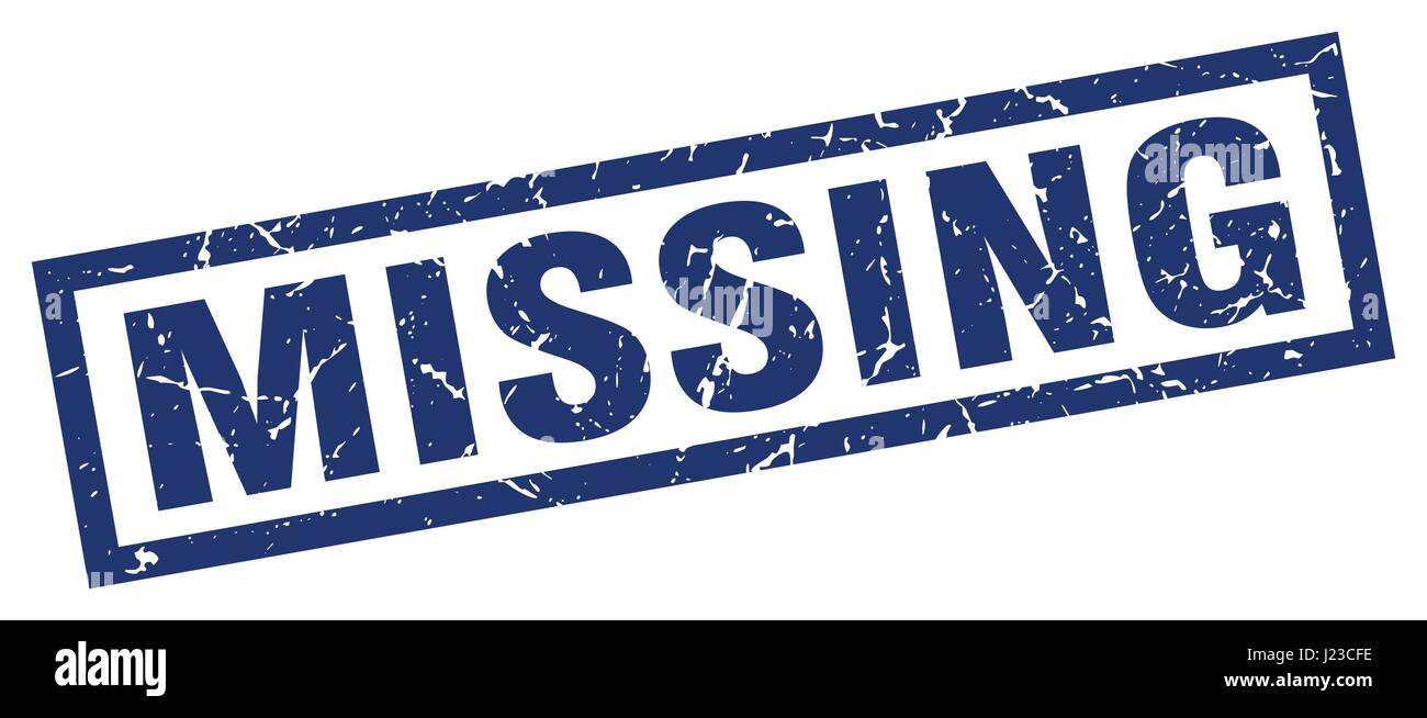 square grunge blue missing stamp Stock Vector Image & Art - Alamy