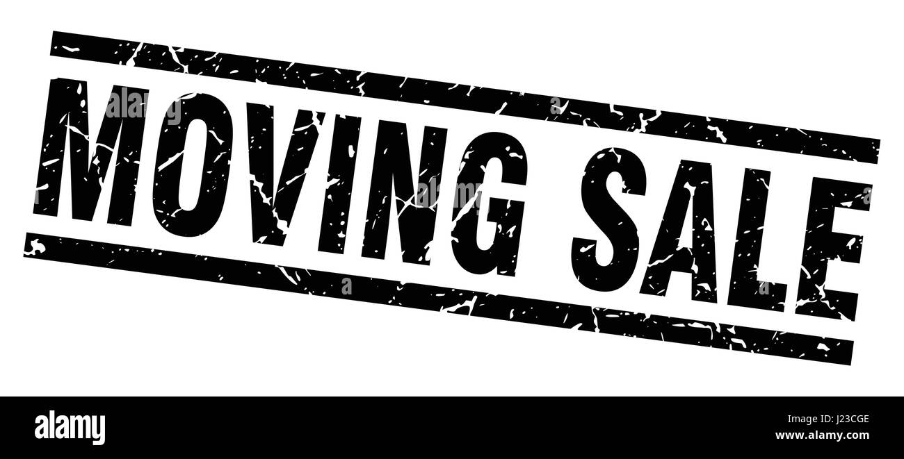 square grunge black moving sale stamp Stock Vector Image & Art - Alamy