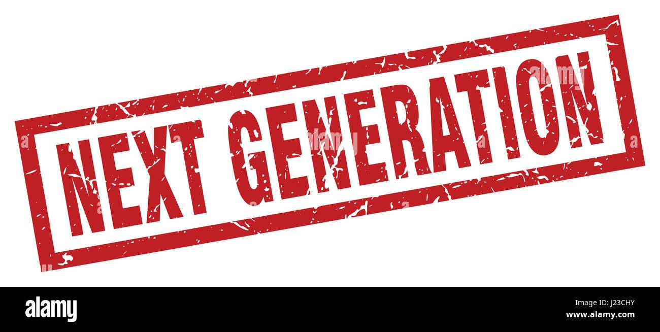 square grunge red next generation stamp Stock Vector Image & Art - Alamy