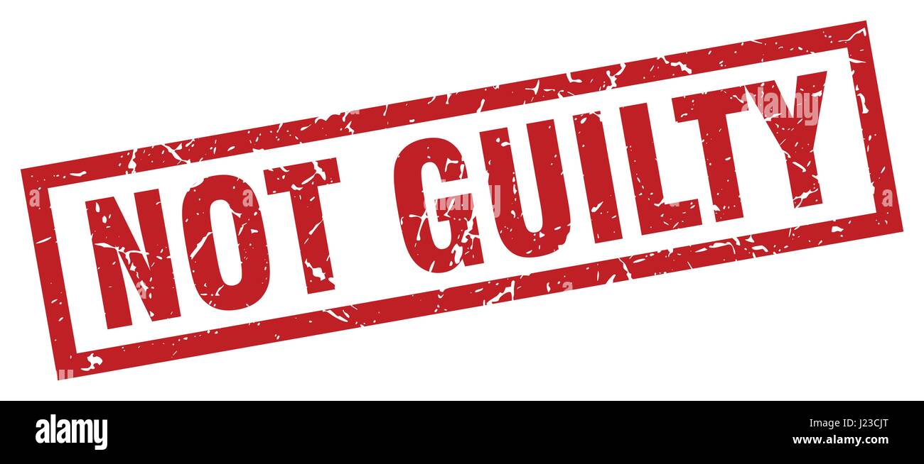 Not guilty Stock Vector Images - Alamy