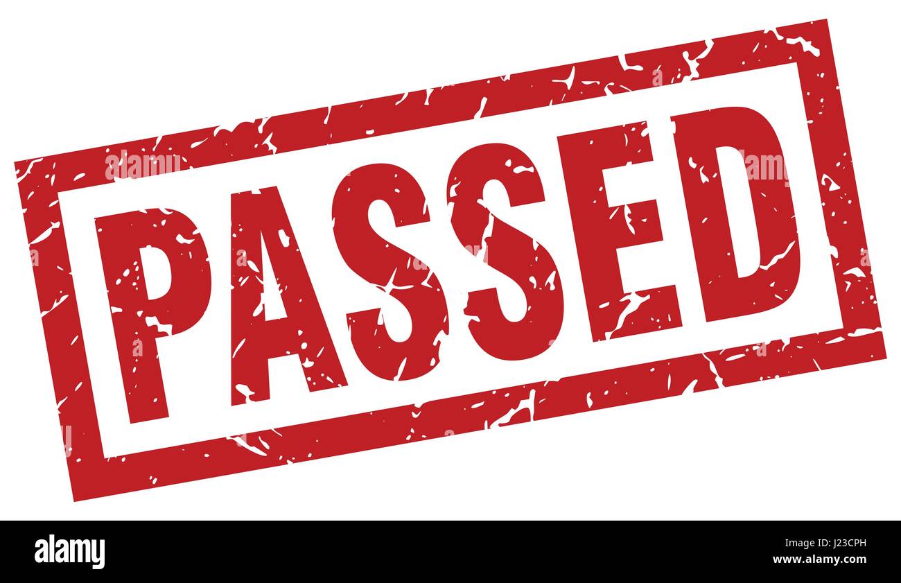 Passed stamp square grungy hi-res stock photography and images - Alamy