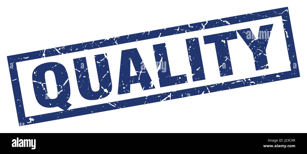square grunge blue quality stamp Stock Vector Image & Art - Alamy